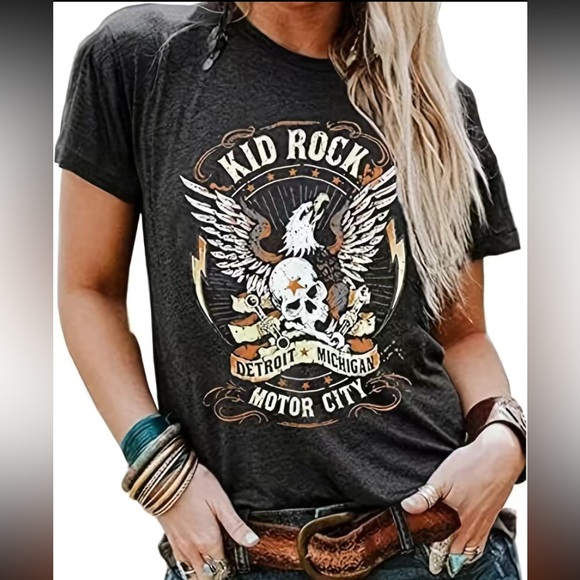 Kid Rock | Tops | Nwt Kid Rock Motor City Detroit Michigan T Shirt ...